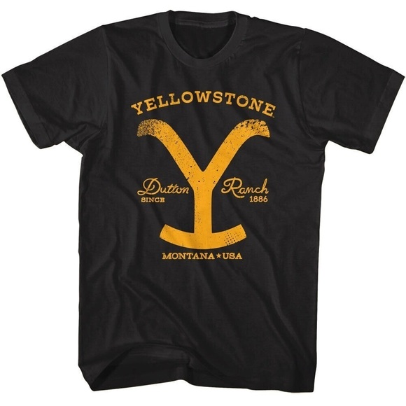 Gildan | Shirts | Yellowstone Dutton Ranch Since 886 T Shirt Montana ...